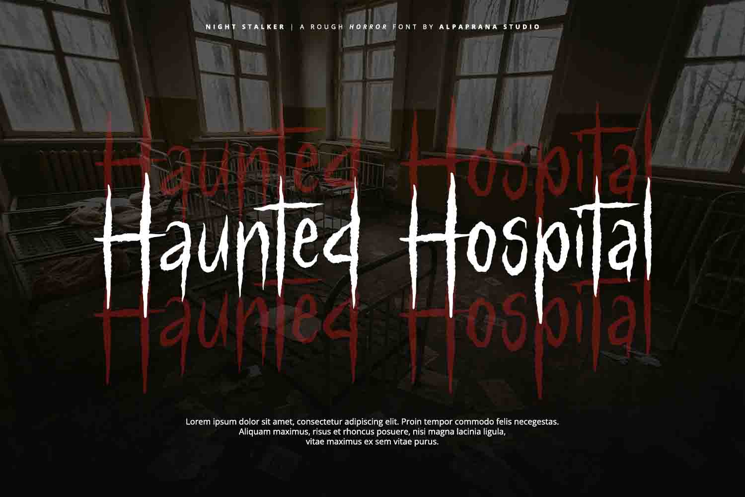 Night Stalker - Rough Font - Alpaprana Studio
