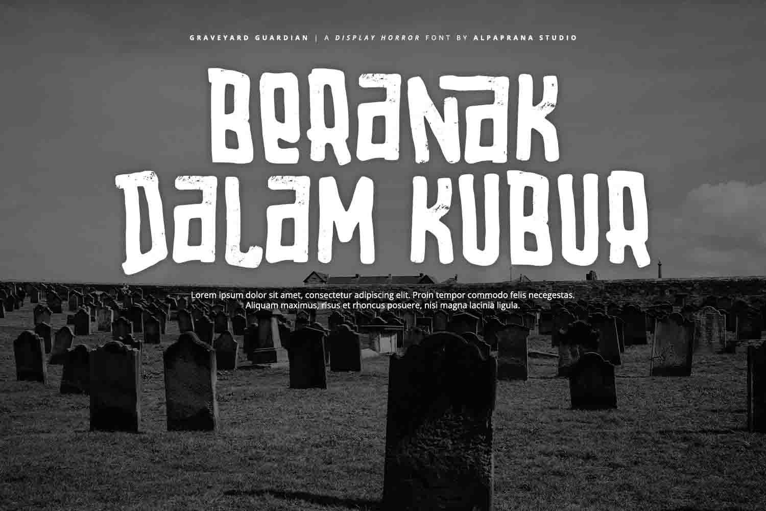 Graveyard Guardian - Display Font - Alpaprana Studio
