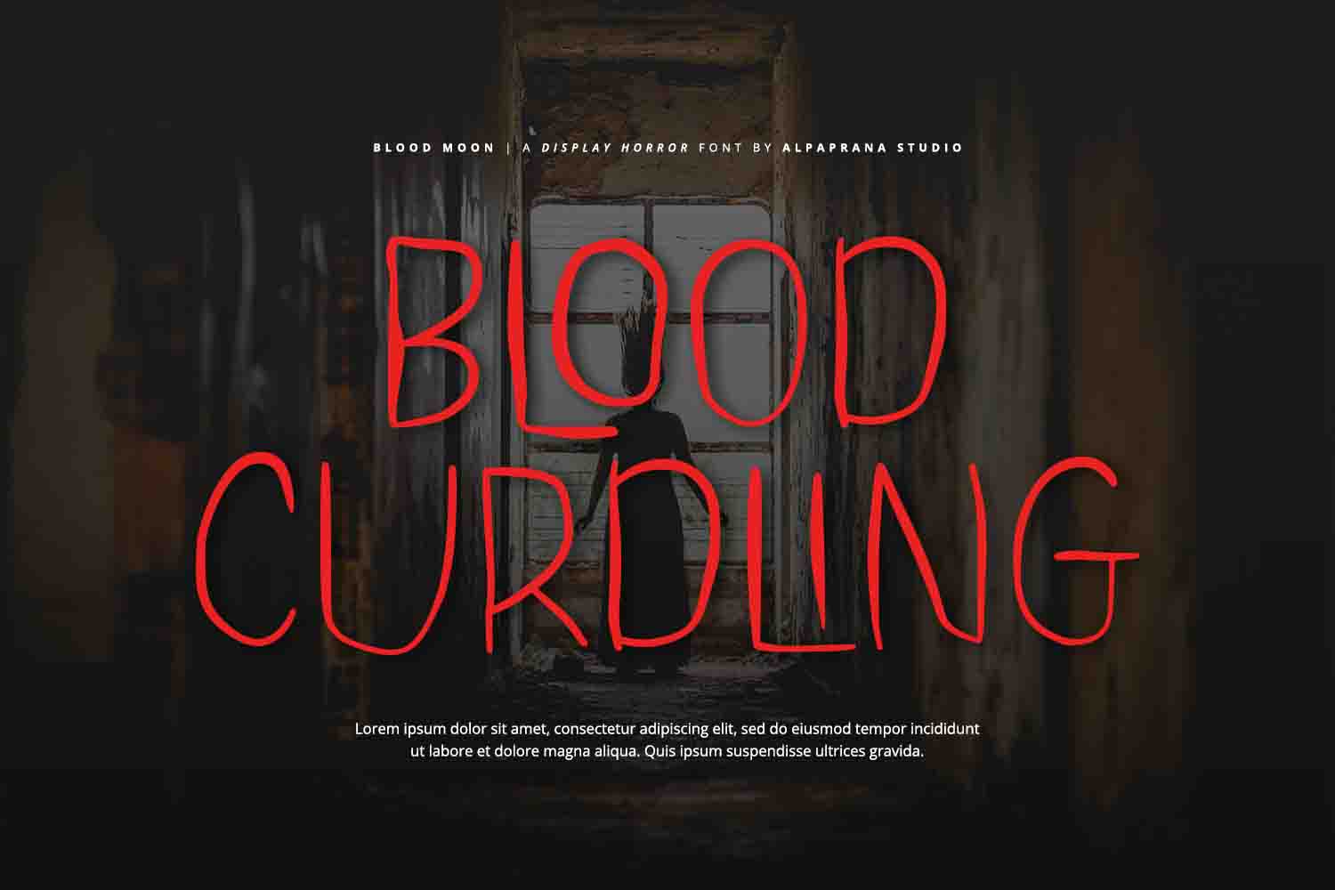 Blood Moon - Display Font - Alpaprana Studio