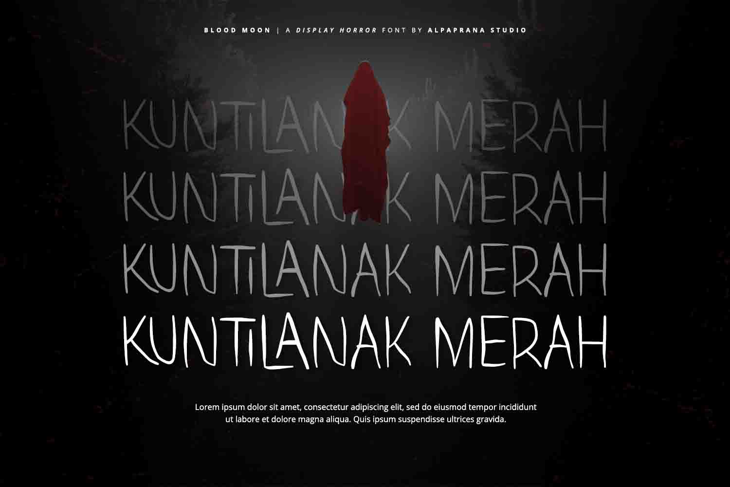 Blood Moon - Display Font - Alpaprana Studio