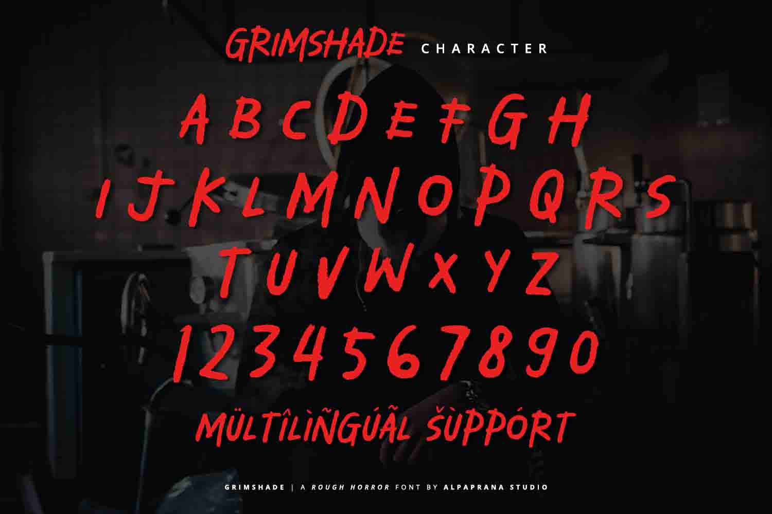 Grimshade - Rough Font - Alpaprana Studio