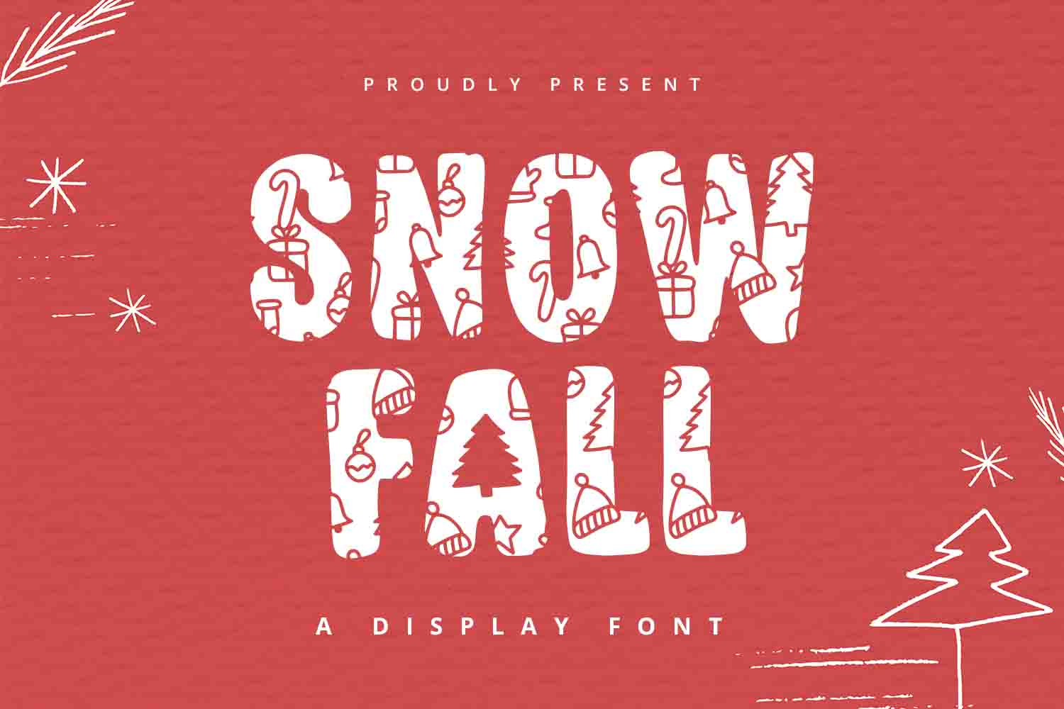 Snowfall - Display Font - Alpaprana Studio