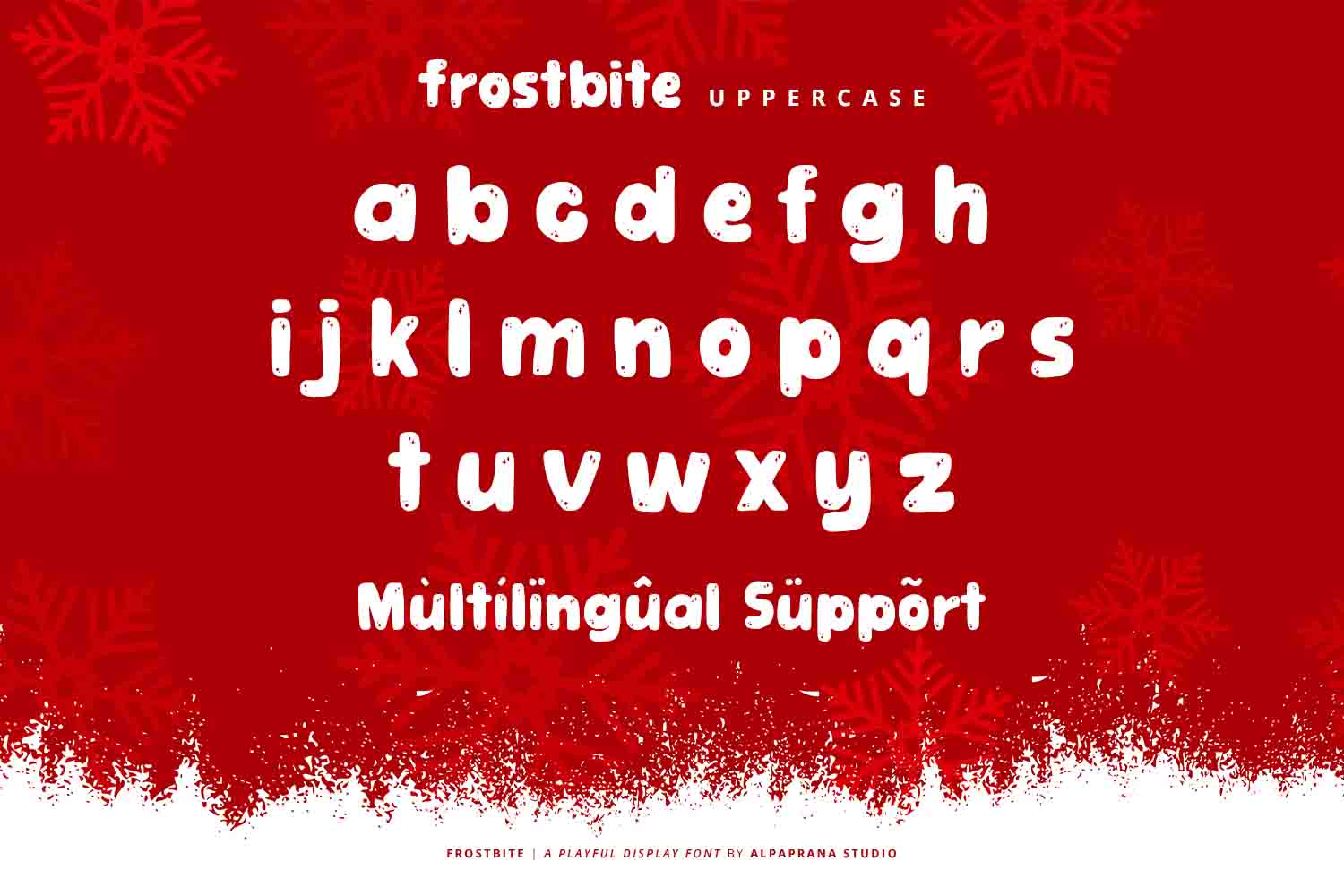 Frostbite - Playful Font - Alpaprana Studio