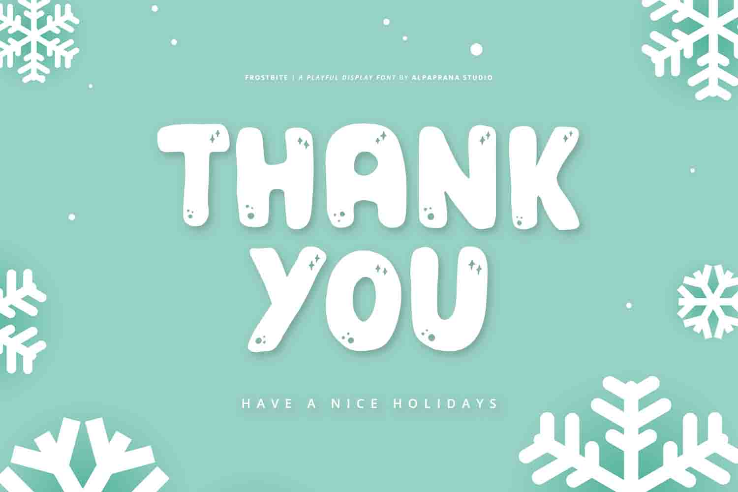 Frostbite - Playful Font - Alpaprana Studio