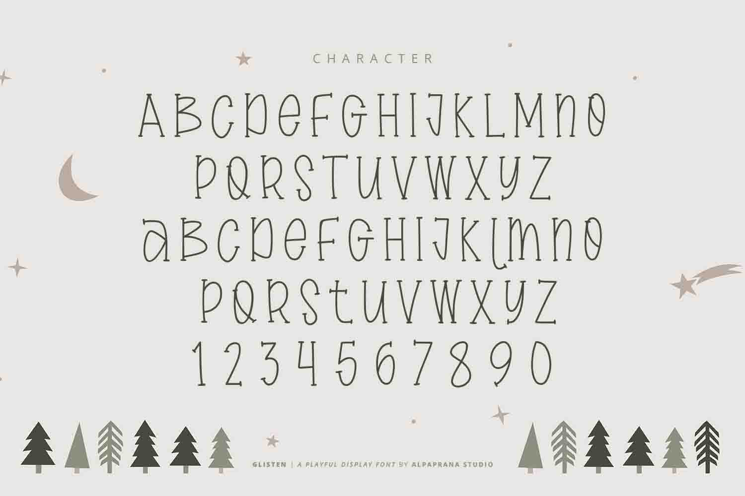 Glisten - Playful Font - Alpaprana Studio