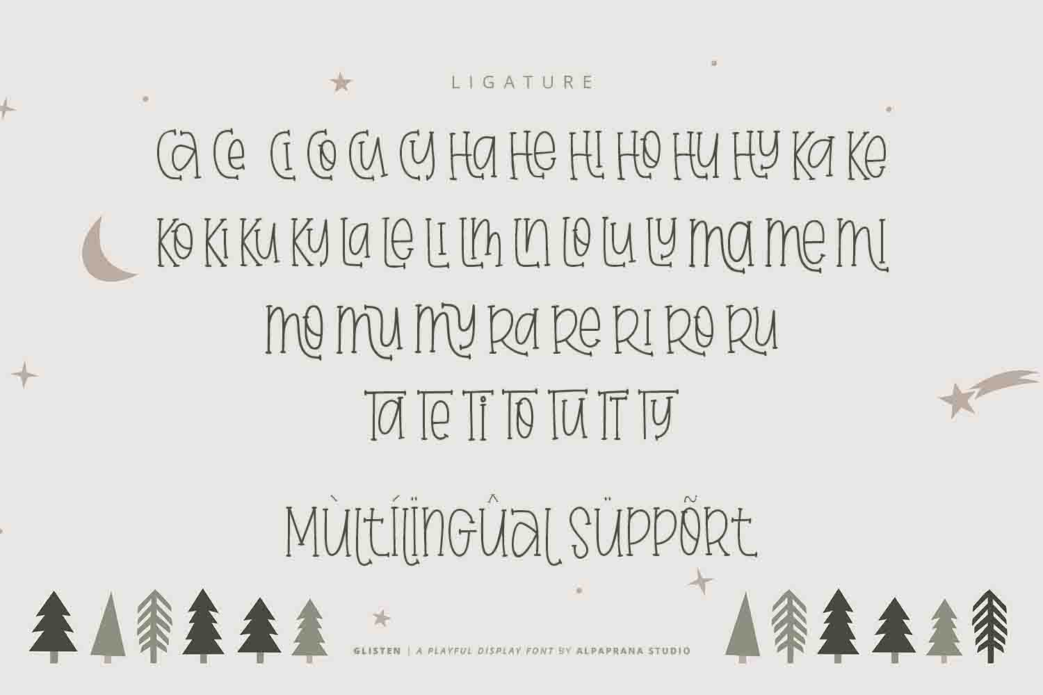 Glisten - Playful Font - Alpaprana Studio