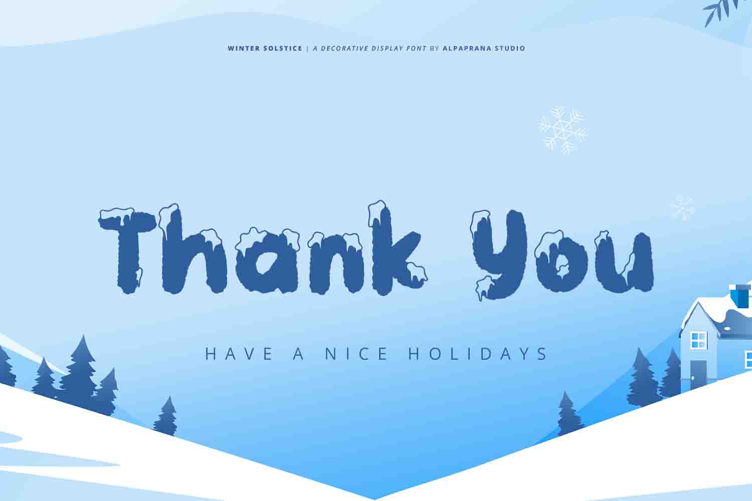 Winter Solstice - Display Font - Alpaprana Studio