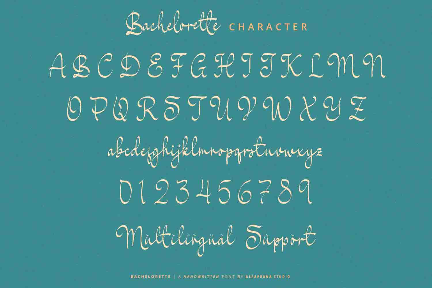 Bachelorette - Handwritten Font - Alpaprana Studio