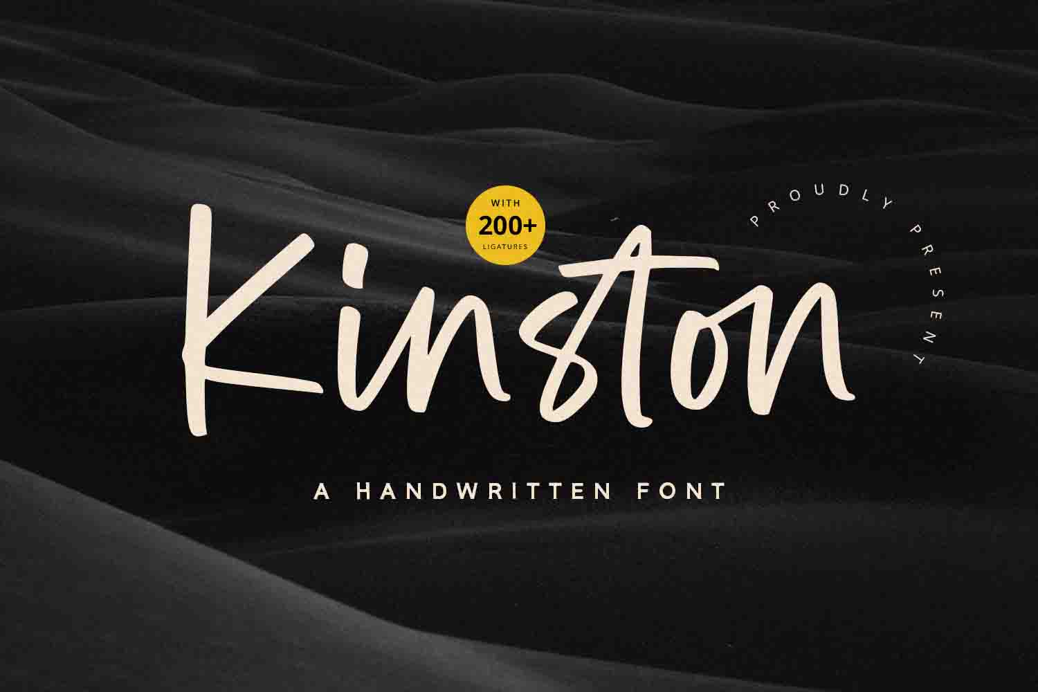 Kinston - Handwritten Font - Alpaprana Studio