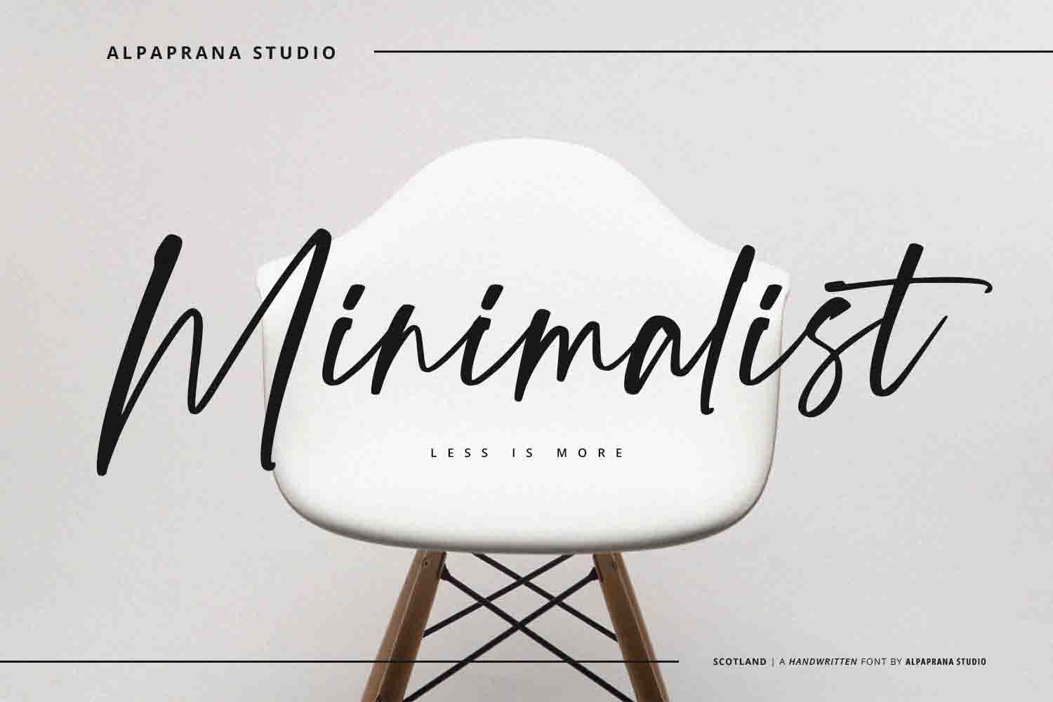 Scotland - Handwritten Font - Alpaprana Studio