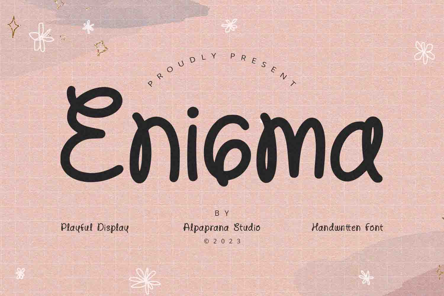 Enigma - Display Font - Alpaprana Studio