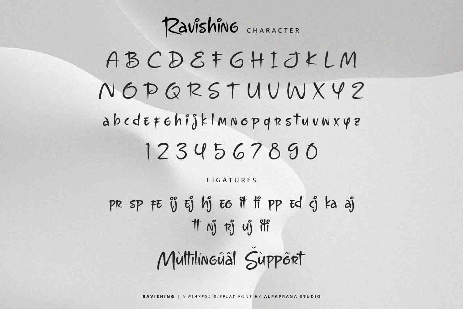 Ravishing - Display Font - Alpaprana Studio