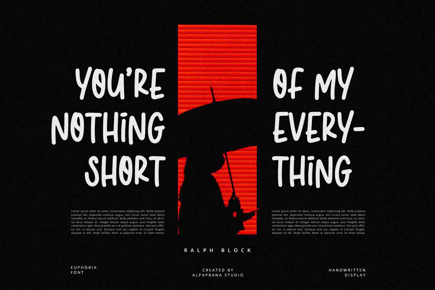 Euphoria - Display Font - Alpaprana Studio