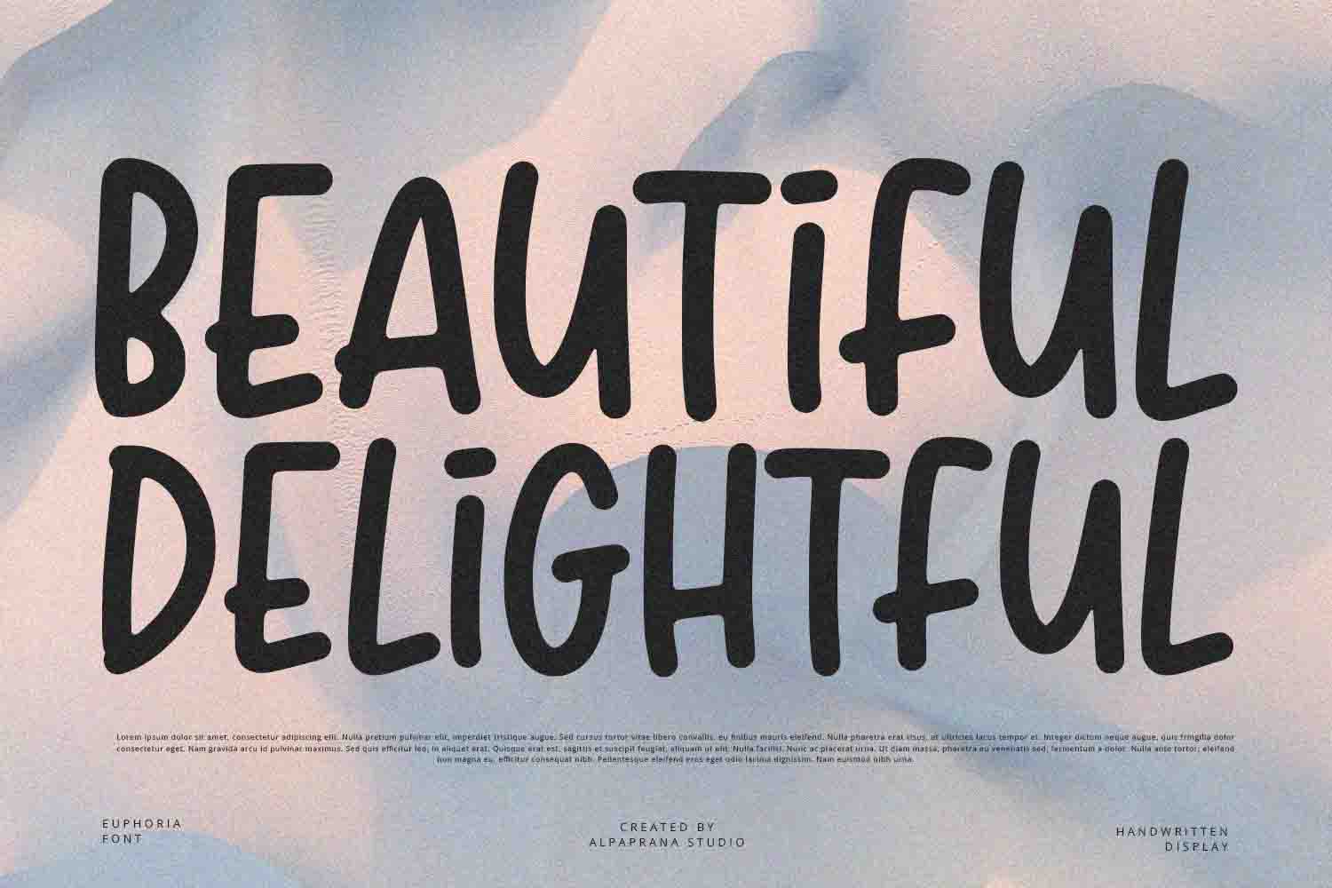Euphoria - Display Font - Alpaprana Studio