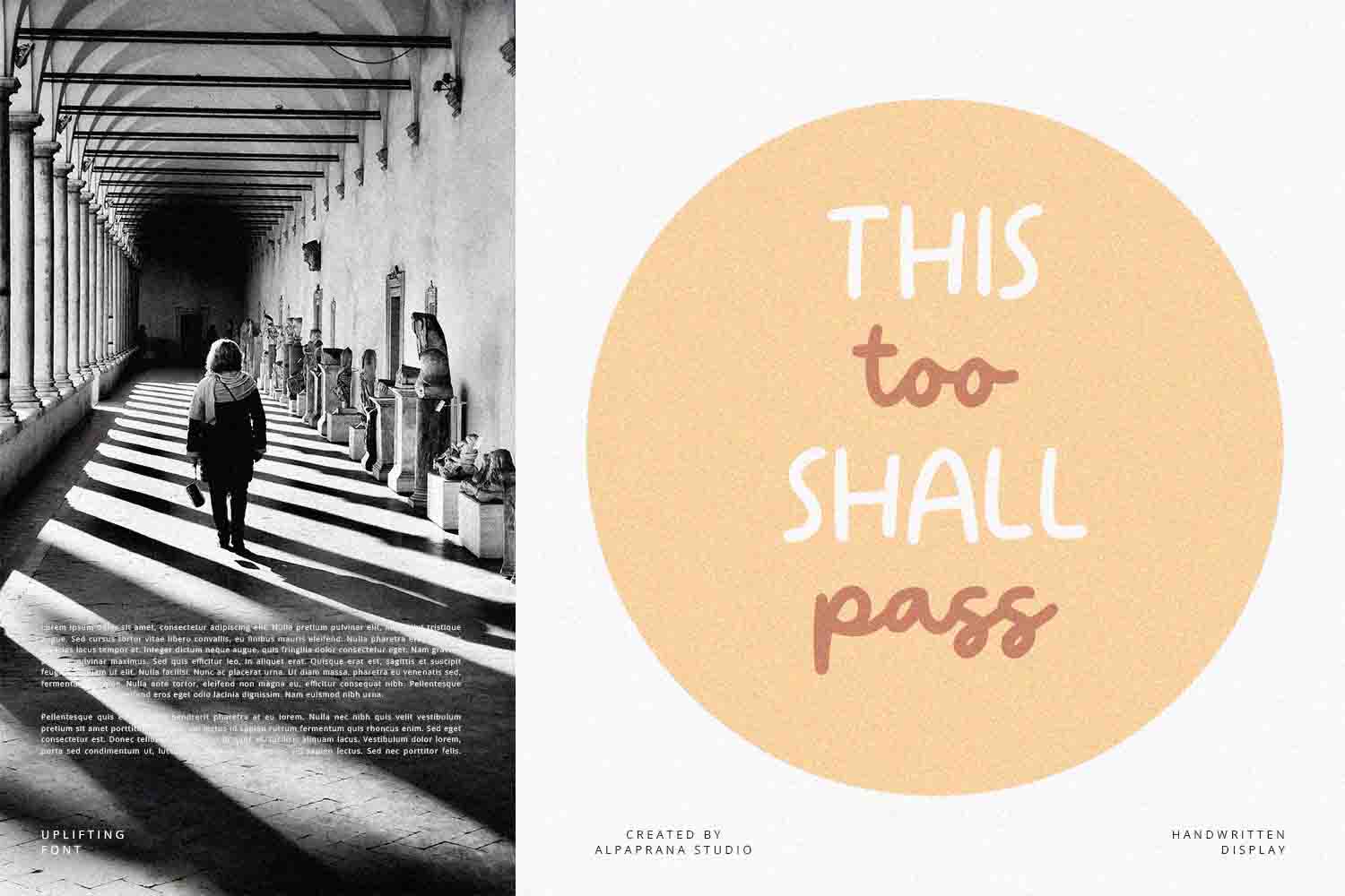 Uplifting - Handwritten Font - Alpaprana Studio