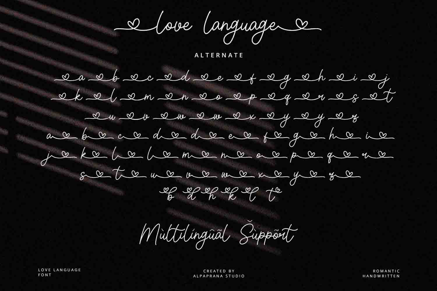 Love Language - Handwritten Font - Alpaprana Studio