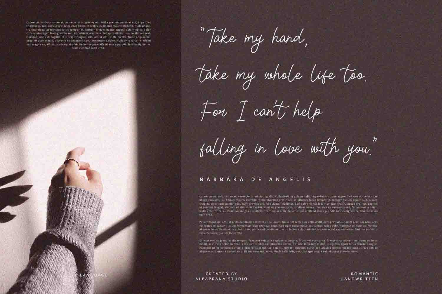 Love Language - Handwritten Font - Alpaprana Studio