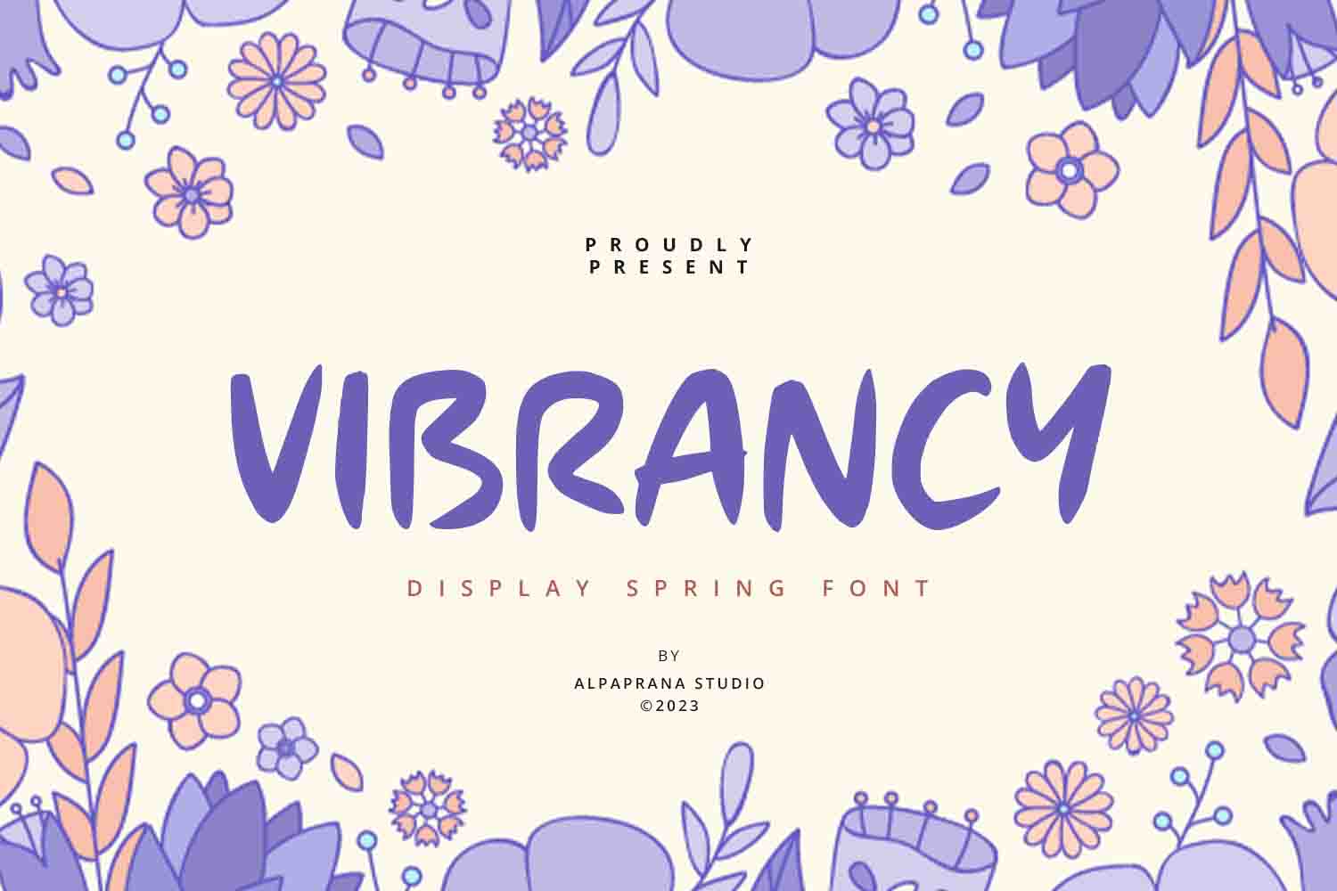 Vibrancy - Display Font - Alpaprana Studio