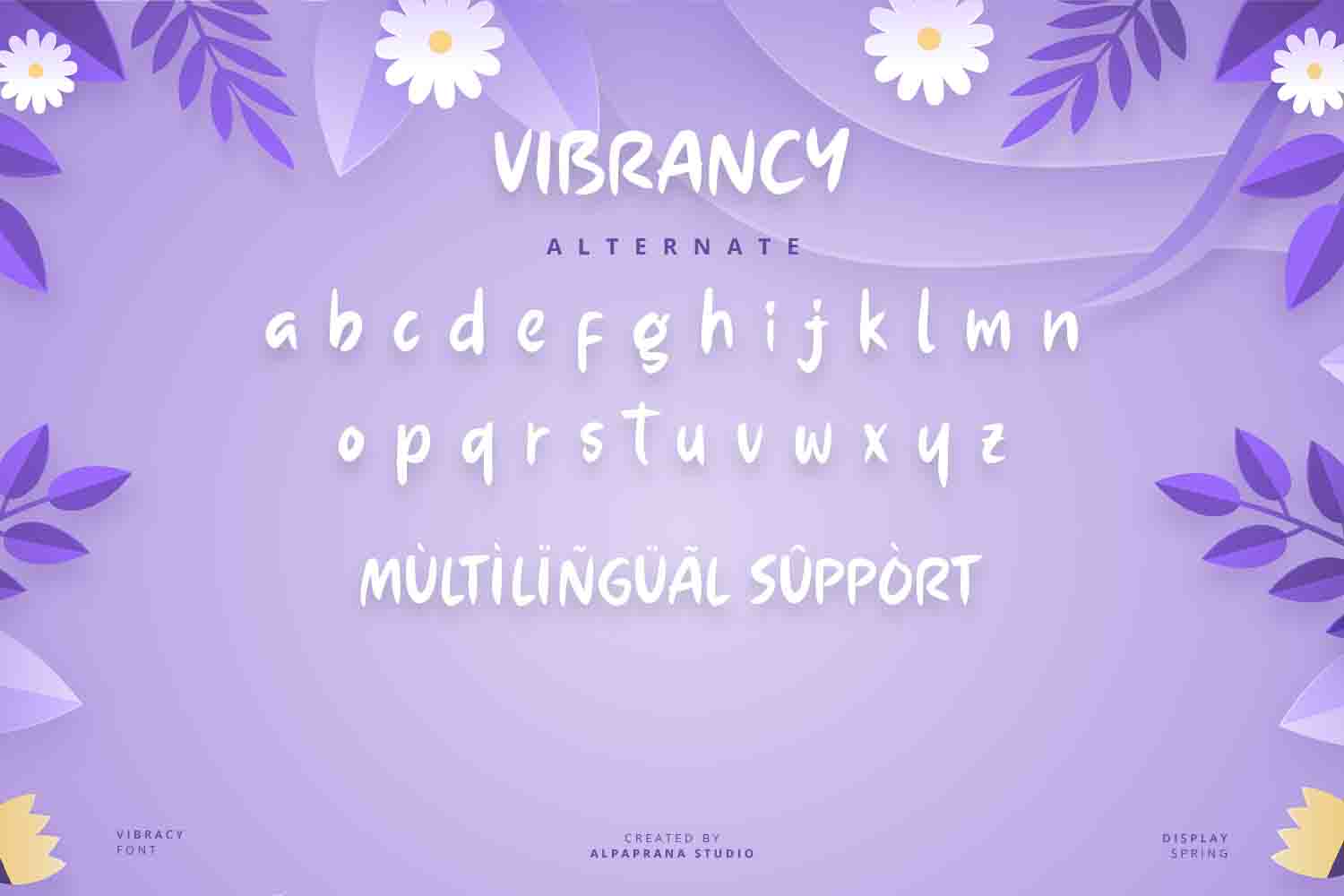 Vibrancy - Display Font - Alpaprana Studio