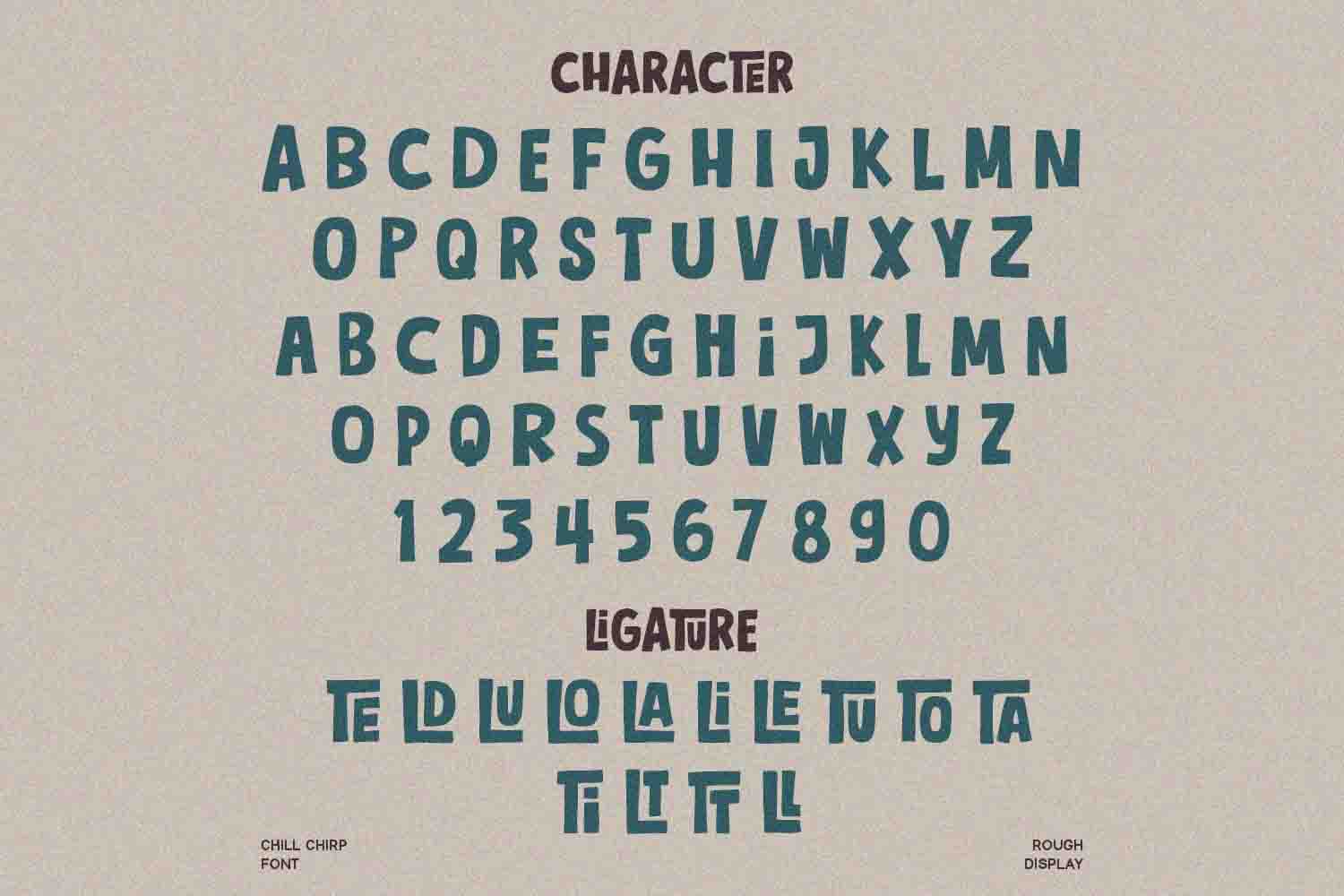 Chill Chirp - Display Font - Alpaprana Studio