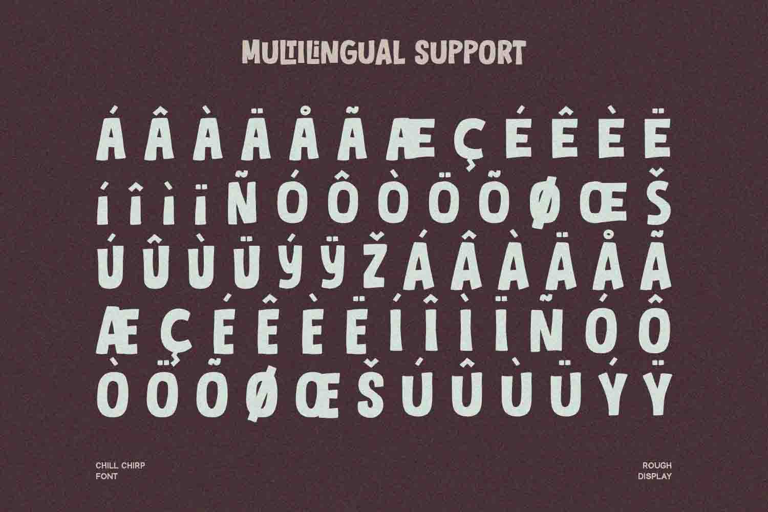 Chill Chirp - Display Font - Alpaprana Studio