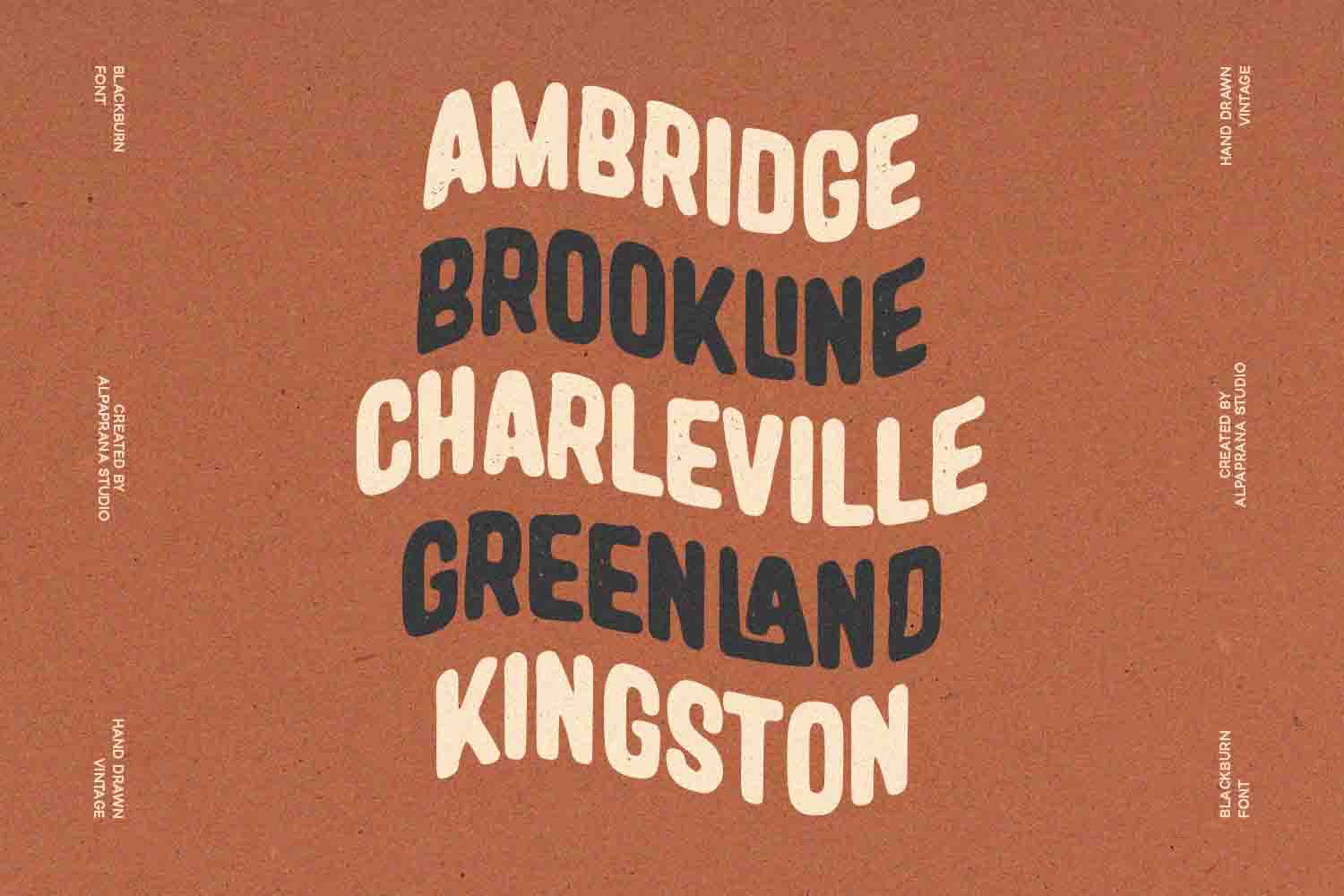 Blackburn - Vintage Font - Alpaprana Studio