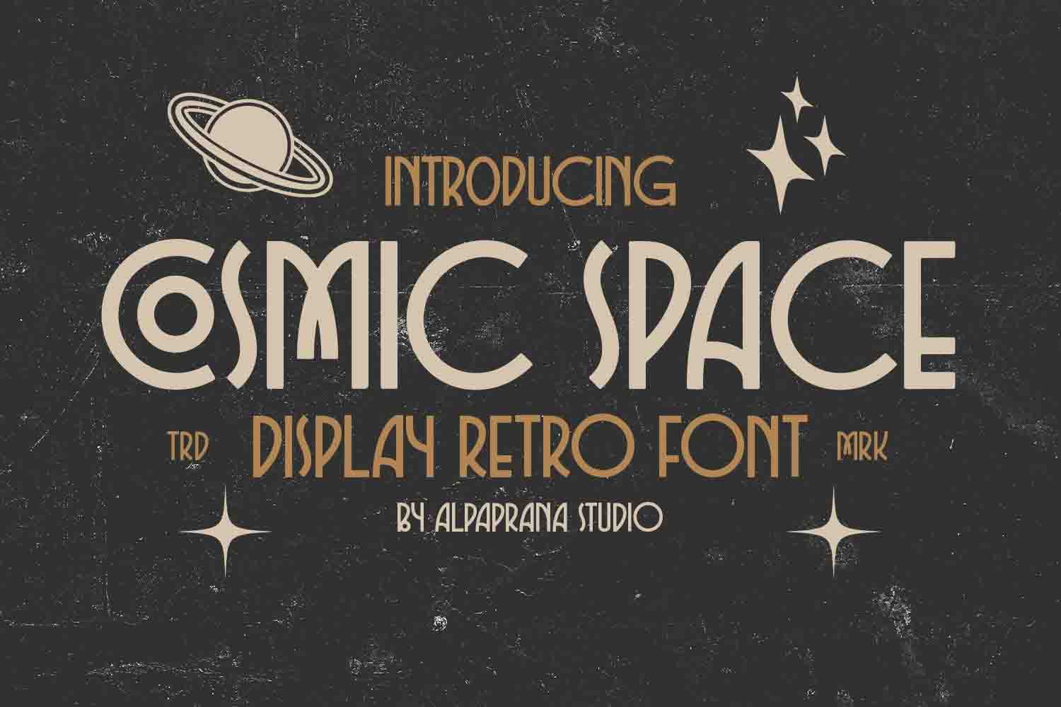Cosmic Space - Retro Font - Alpaprana Studio