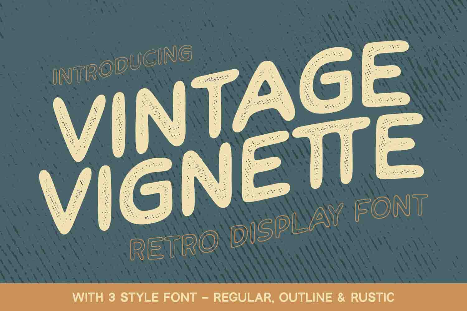 Vintage Vignette - Retro Font - Alpaprana Studio