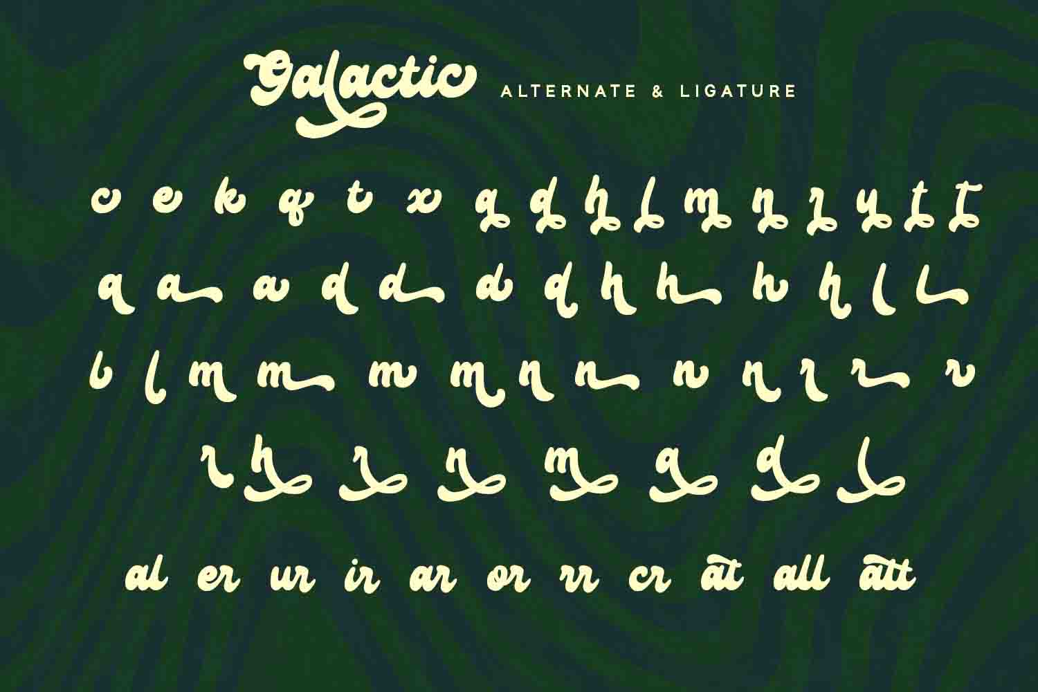 Galactic - Groovy Font - Alpaprana Studio