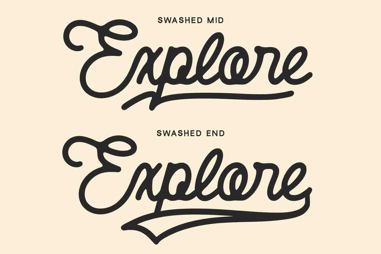 Azure Garden - Vintage Script - Alpaprana Studio