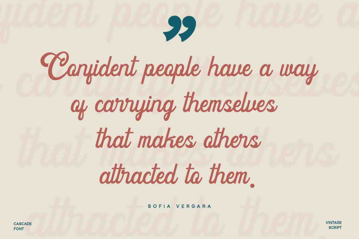 Cascade - Vintage Script - Alpaprana Studio