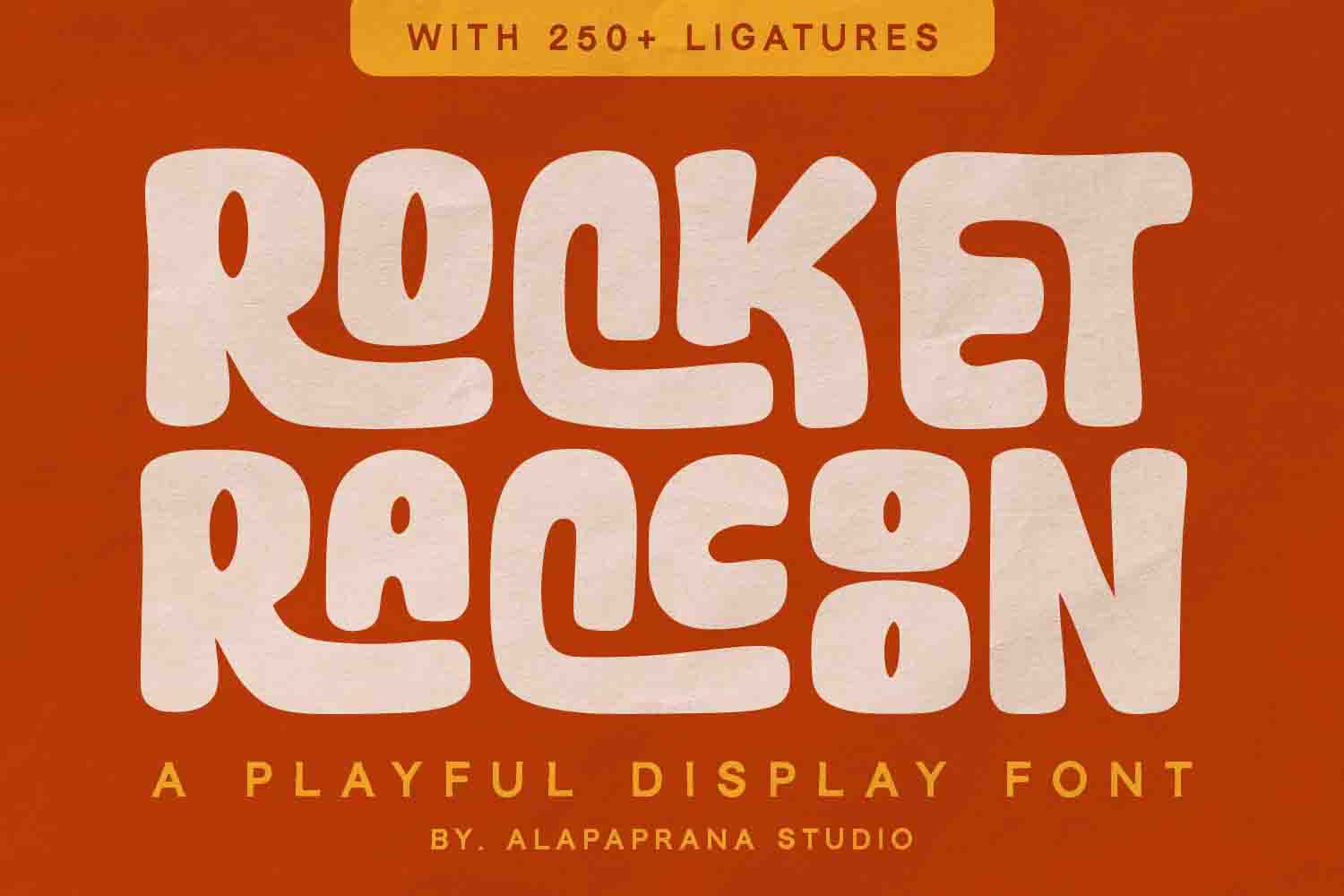 Rocket Raccoon - Display Sans - Alpaprana Studio