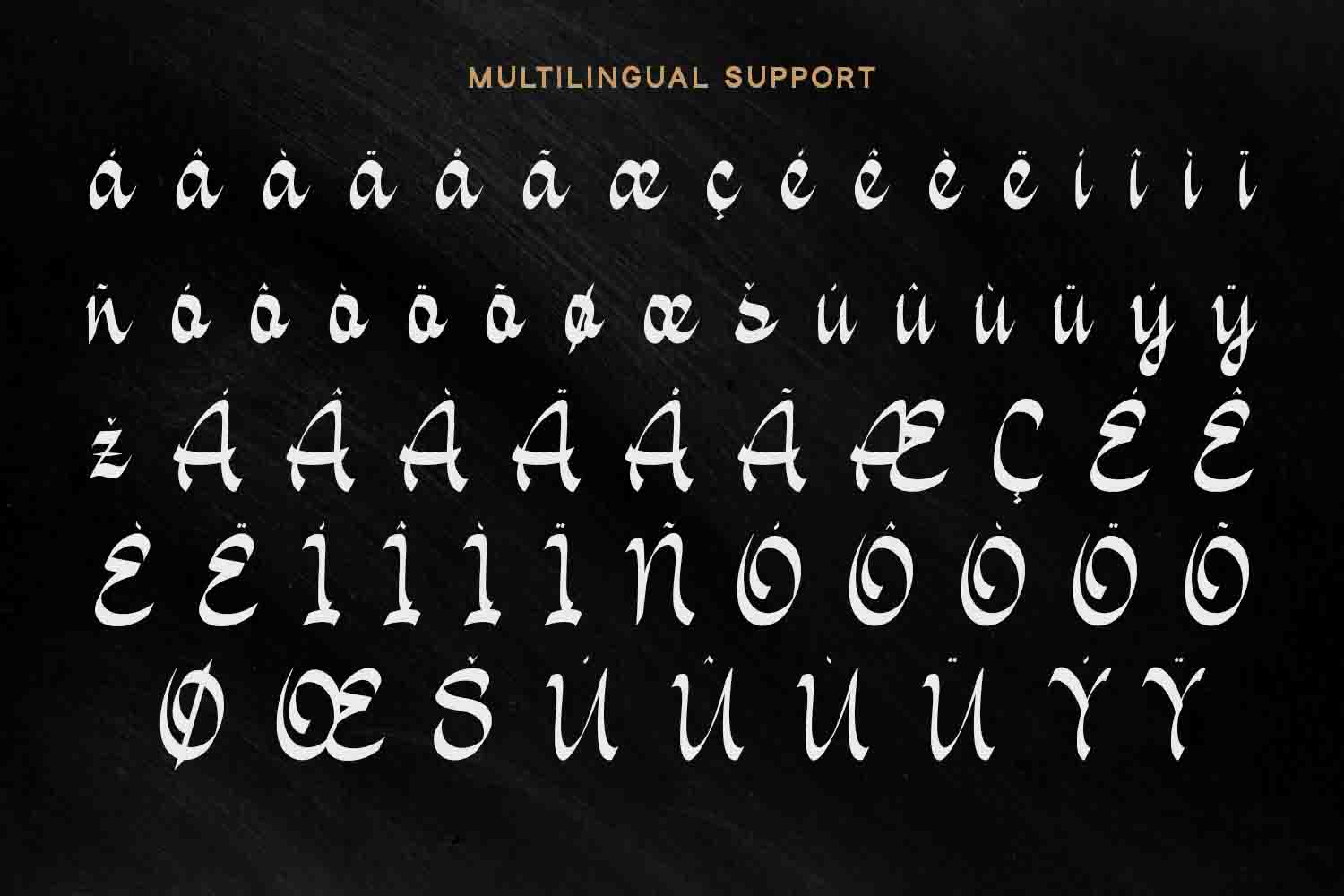 Bewitched - Gothic Script Font - Alpaprana Studio