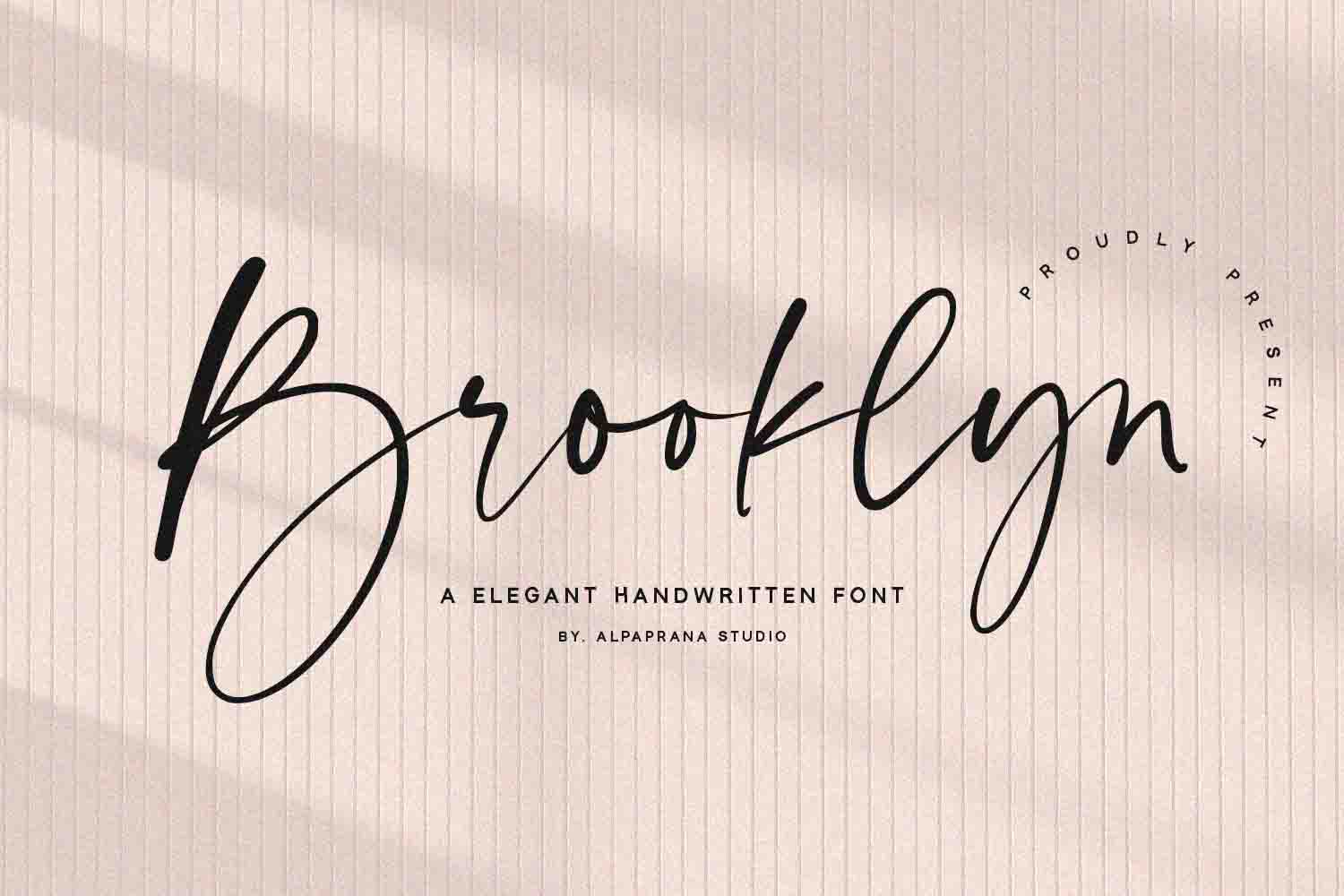 Brooklyn - Handwritten Font - Alpaprana Studio