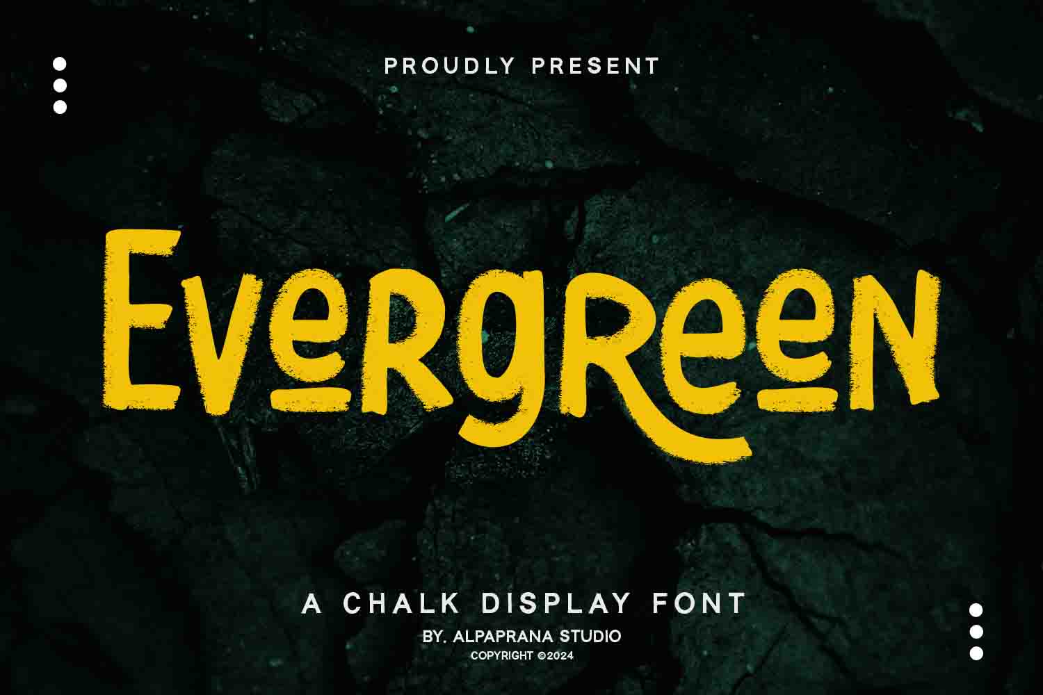 Evergreen - Display Font - Alpaprana Studio