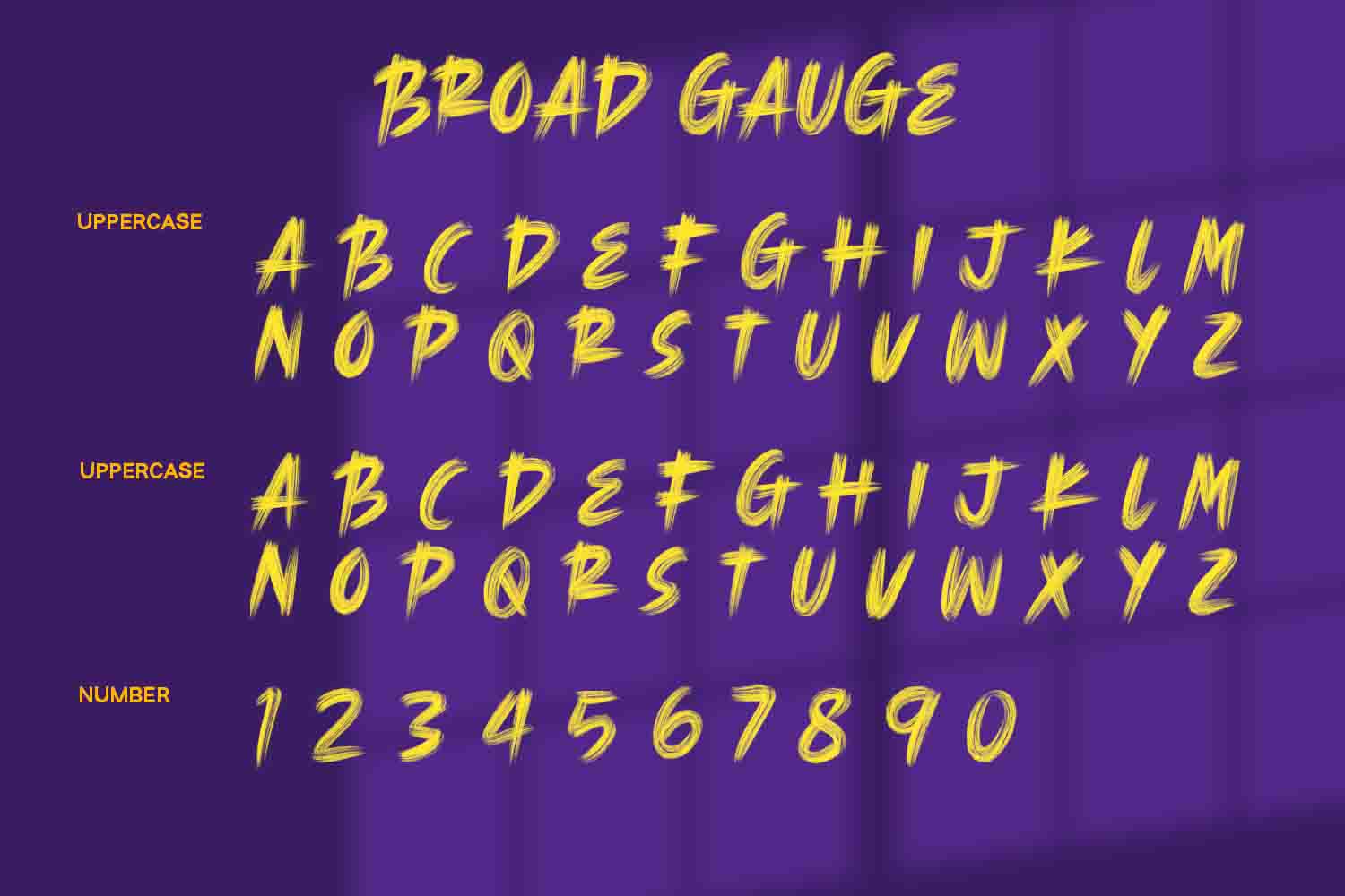 Broad Gauge - SVG Font - Alpaprana Studio