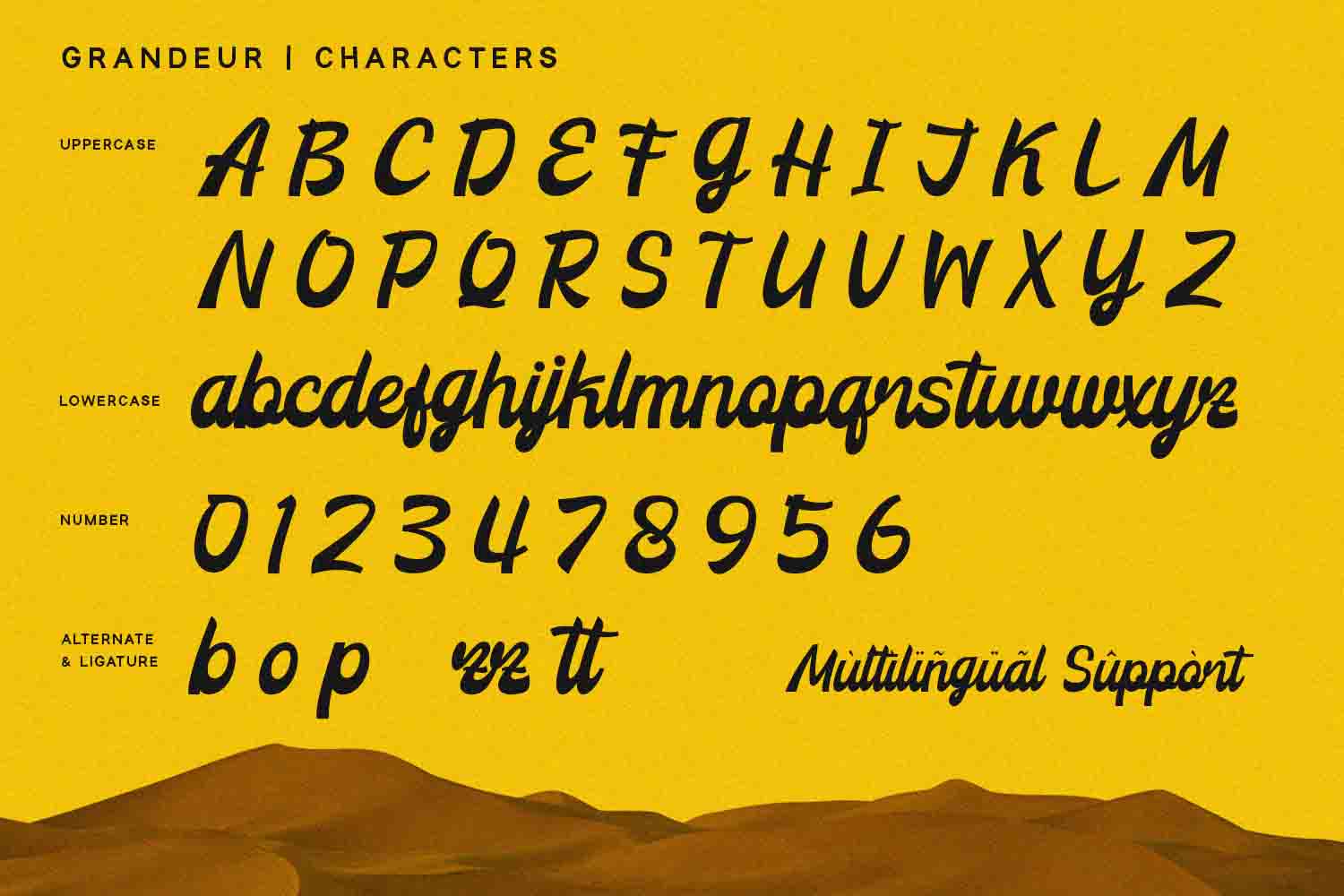 Grandeur - Bold Script - Alpaprana Studio