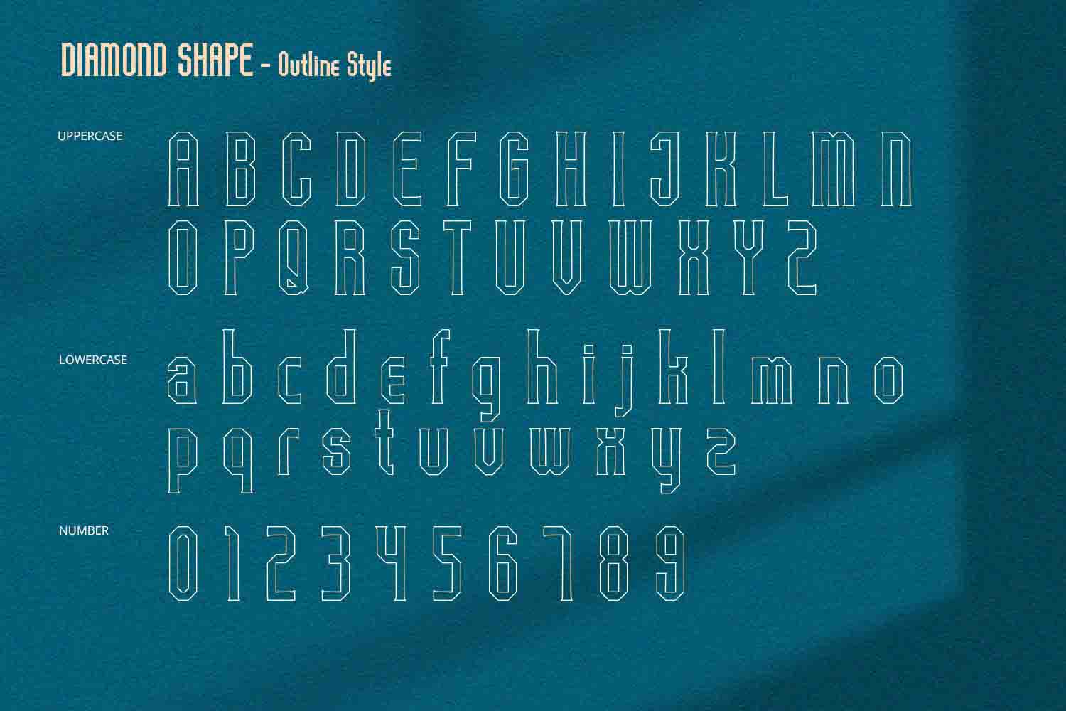 Diamond Shape - Serif Font - Alpaprana Studio