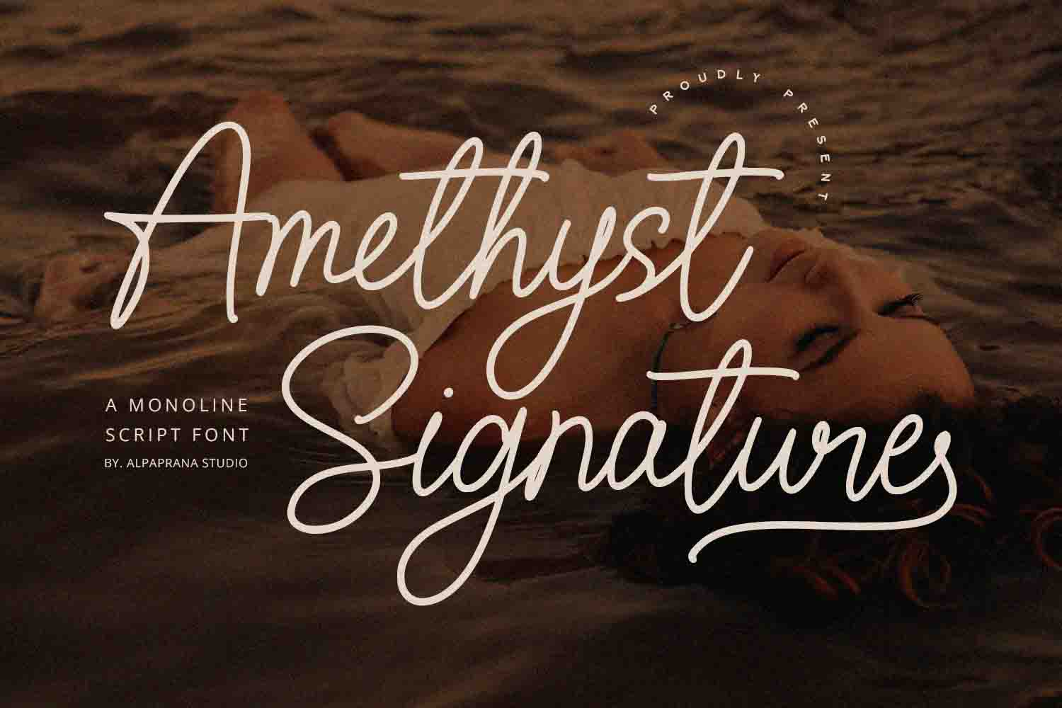 Amethyst Signature Font - Alpaprana Studio