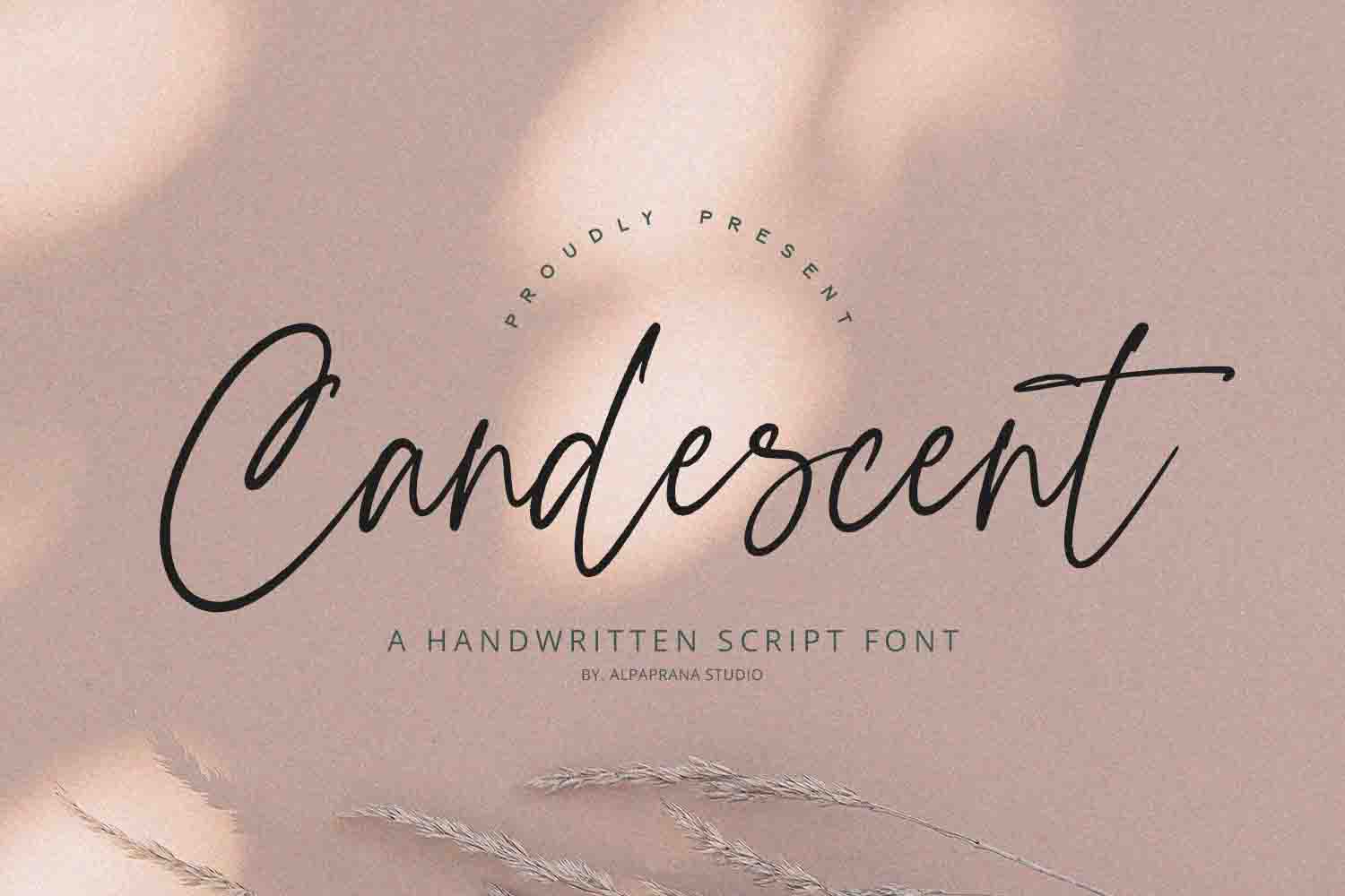 Candescent - Handwritten Font - Alpaprana Studio
