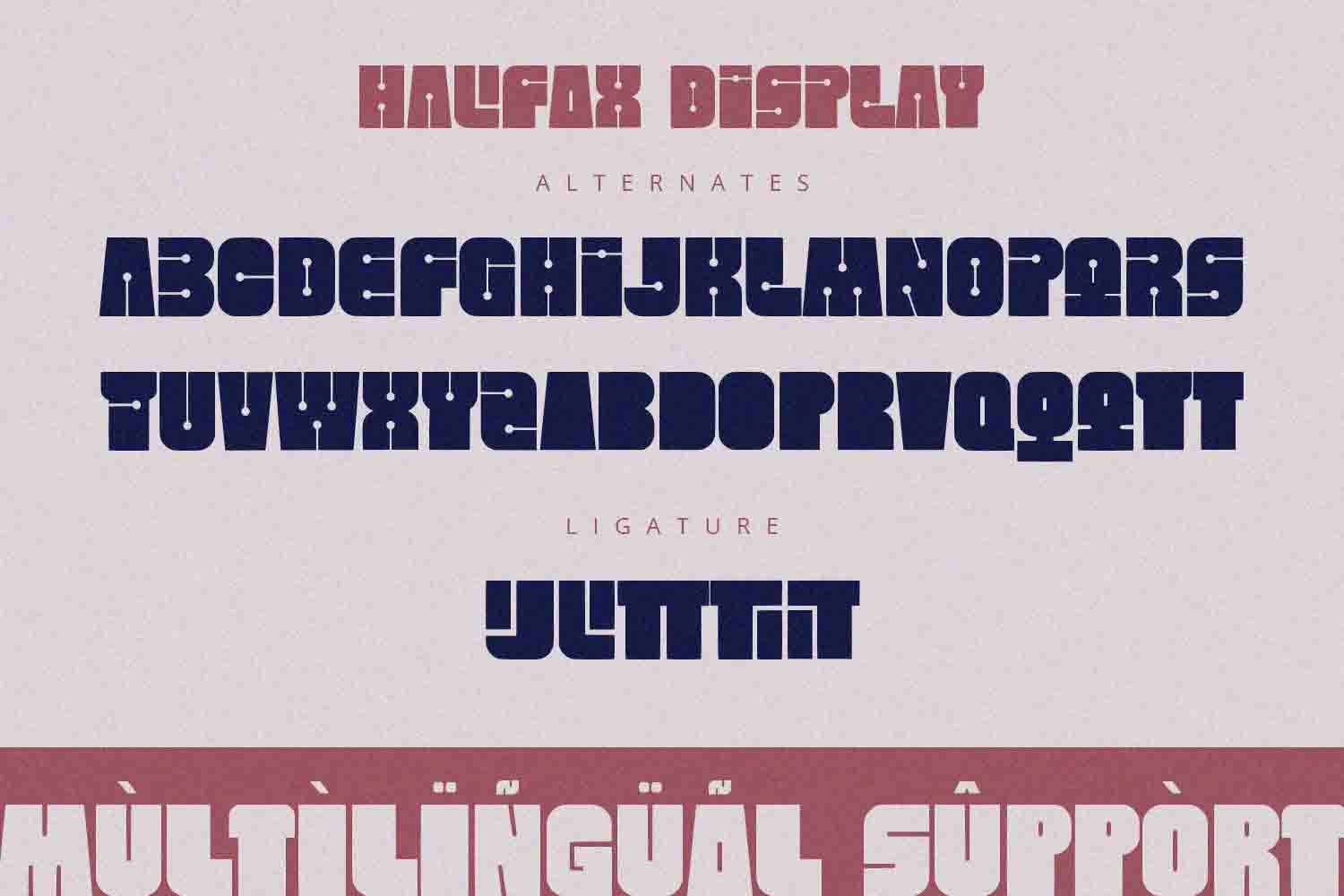 Halifax - Display Font - Alpaprana Studio