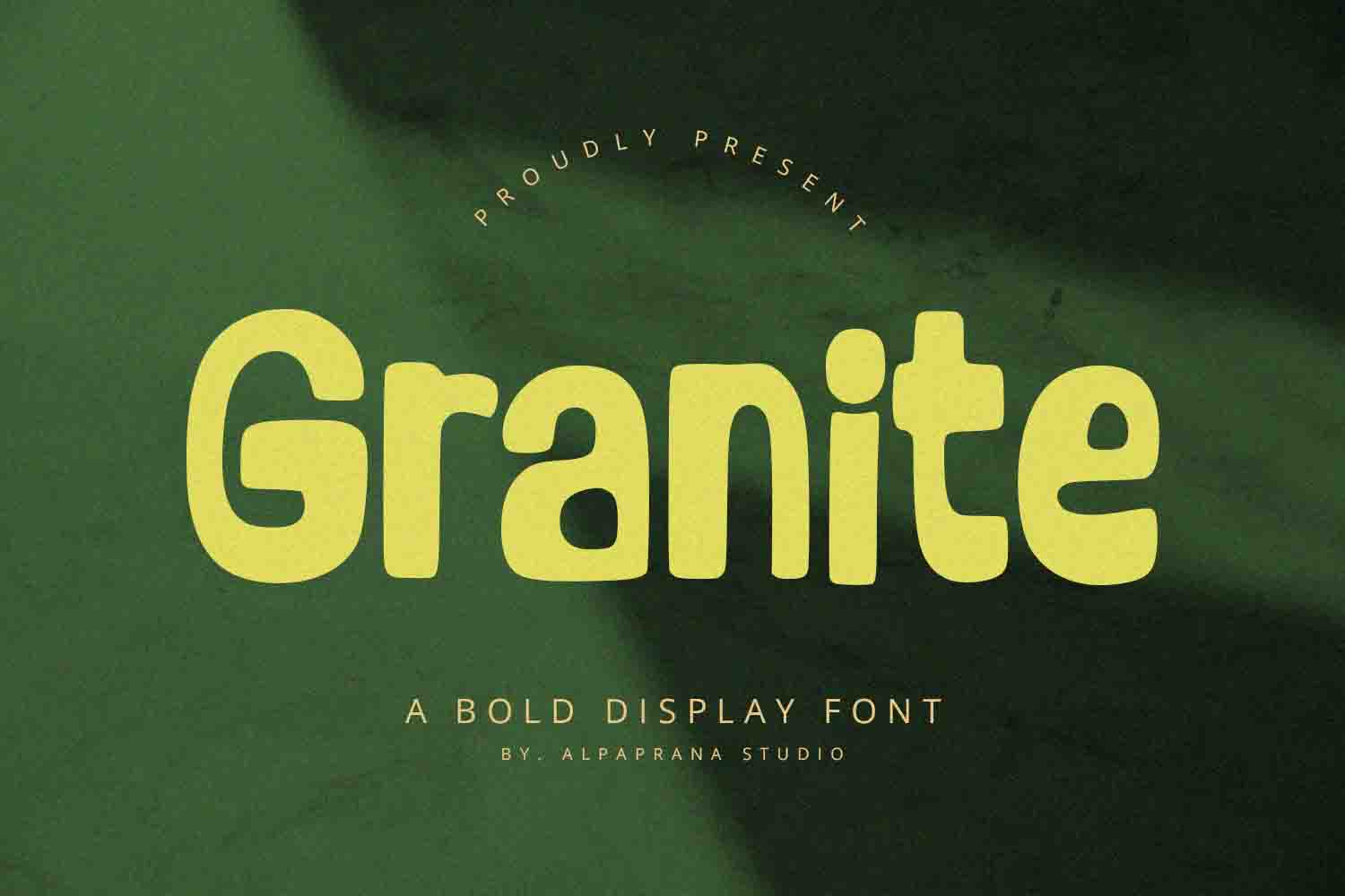 Granite - Bold Display Font - Alpaprana Studio