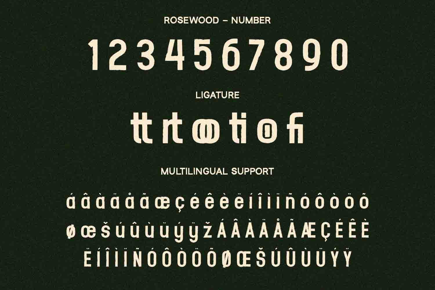 Rosewood - Sans Serif Font - Alpaprana Studio